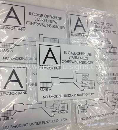Evacuation Signs for Elevators - Wonderful Signs New York ...