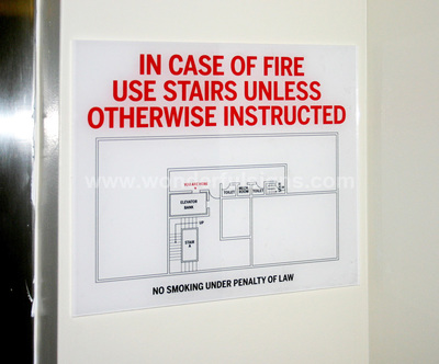 Evacuation Signs for Elevators - Wonderful Signs New York ...