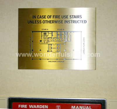 Evacuation Signs for Elevators - Wonderful Signs New York ...