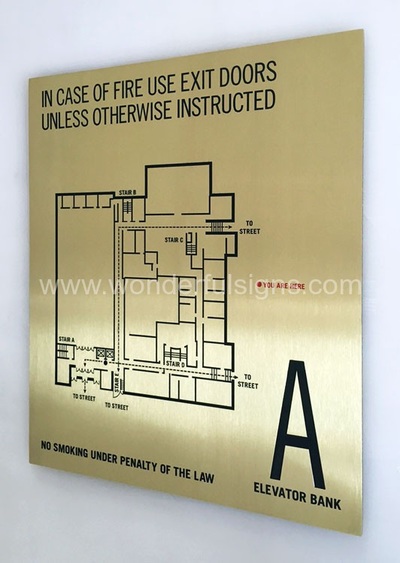 Evacuation Signs for Elevators - Wonderful Signs New York ...